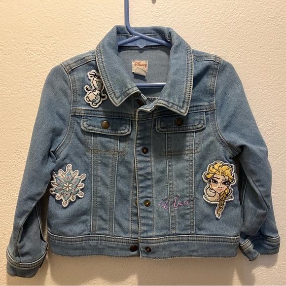Disney | Jackets & Coats | Tutu Couture Disney Frozen Elsa Denim Jacket ...